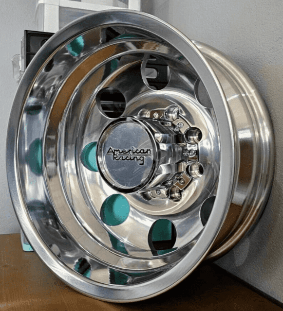 16 AR204 Dually Wheels Polished Suit Ford, Chevy, Dodge 16x6 8/165.1 ...