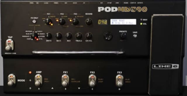 Line 6 POD HD300 - Multi FX Processor Tuning Pedal - Guitars & Amps in ...