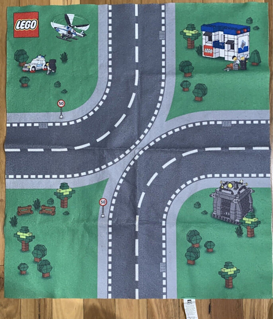 ORIGINAL LEGO PLAYMAT BRICKS CARS ROAD TRAINS TRACK IMAGINATION MAT ...