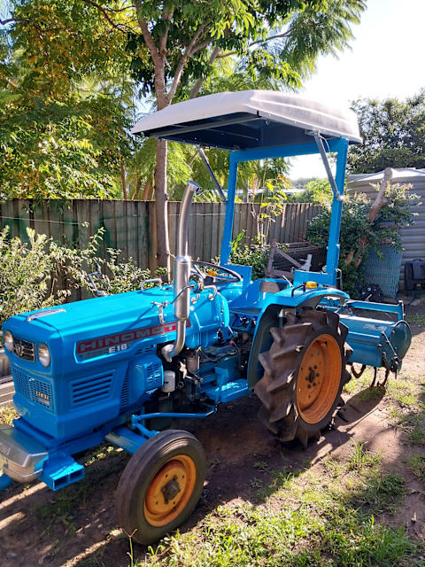1980 Hinomoto E16 Tractor with 4Ft Slasher, Rotary Tiller and Plough. | Farming Vehicles ...