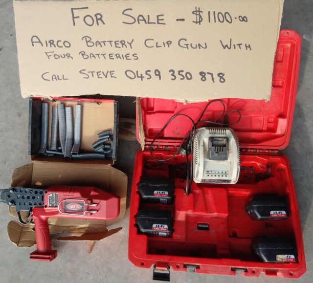 AirCo Battery Operated C-clip Gun for Fencing - Miscellaneous Goods in ...