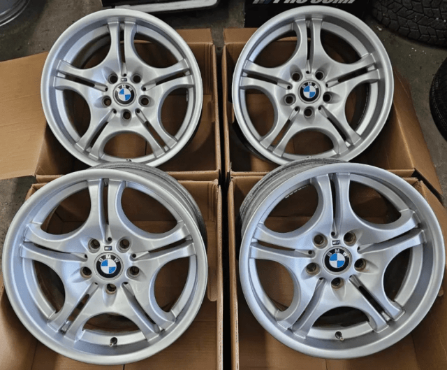 4x 17 Genuine BMW E46 Style 68 Wheels Staggered 17x7.5/8.5 5/120 41P ...