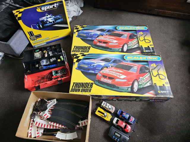 scalextric slot car racing track sets. 22m+ of track - Toys - Indoor in ...
