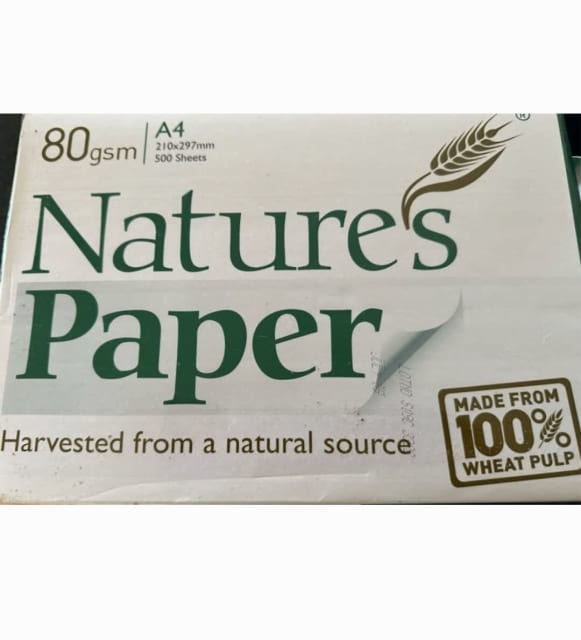 Photocopy paper. Natures paper 80 GSM 500 sheets x 5 in box. Aprox ...