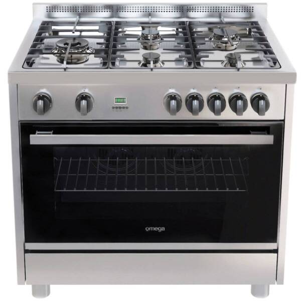 Omega 90cm Freestanding Dual Fuel Oven/Stove Model OF916FX RRP $1999 ...