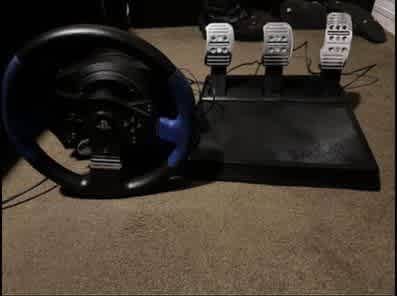 Logitech G920 rig + thrustmaster t150 pro setup | Xbox | Gumtree ...