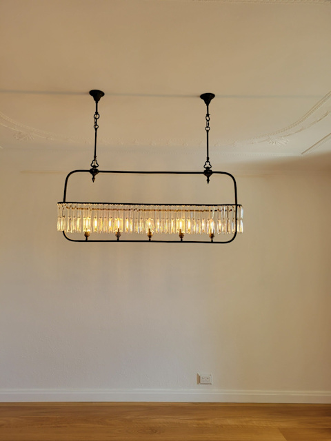 5 Light Long Chandelier - Ceiling Lights in Double Bay NSW | Gumtree ...