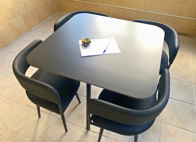 Create Connections with the Social Hub! Table Chair Set of 5 - Office ...