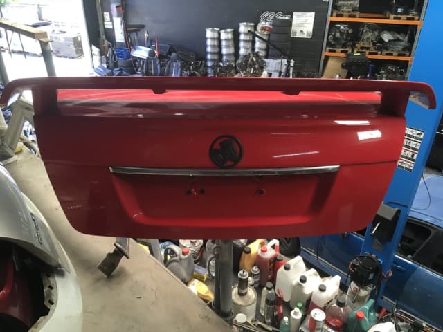 VE boot lid in red with spoiler | Auto Body parts | Gumtree Australia ...