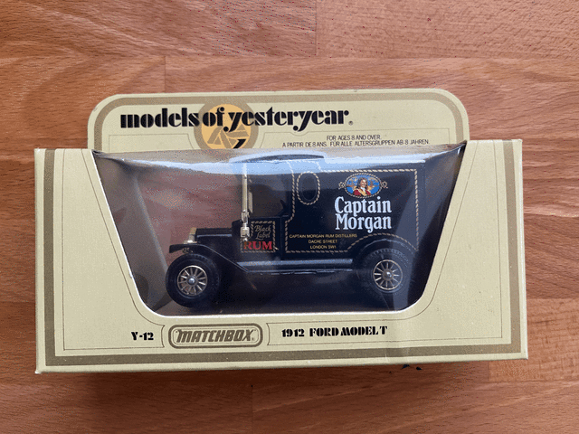 Matchbox Models of Yesteryear Y-12 Ford Model T Captain Morgan ...
