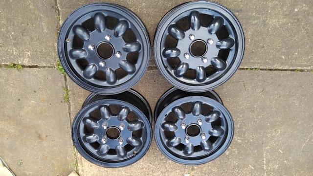 MINILITE STYLE 13X5.5 WHEELS. 4X108 CORTINA, ESCORT CAPRI, HILLMAN ...