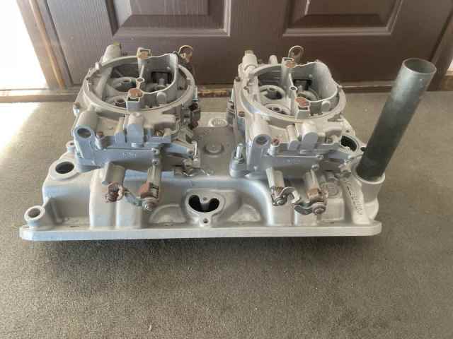 AMC Rambler V8 Dual Quad Intake Manifold 290-401cui | Engine, Engine ...