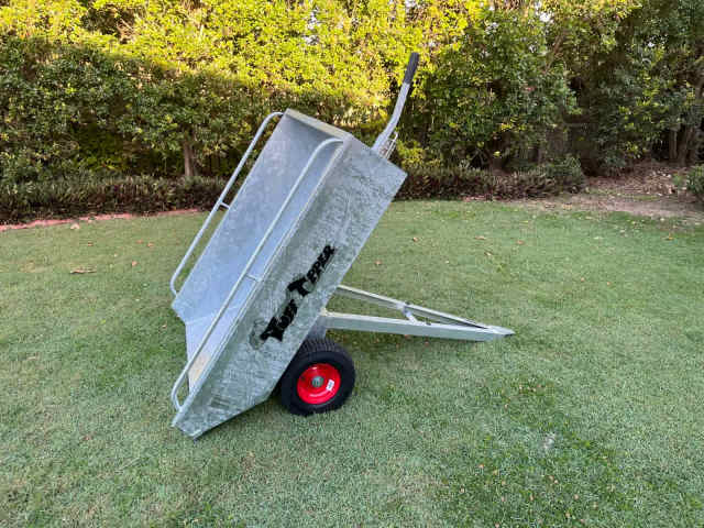 Tuff Tipper Garden Tipping Trailer for ride on lawn mower. Heavy duty ...