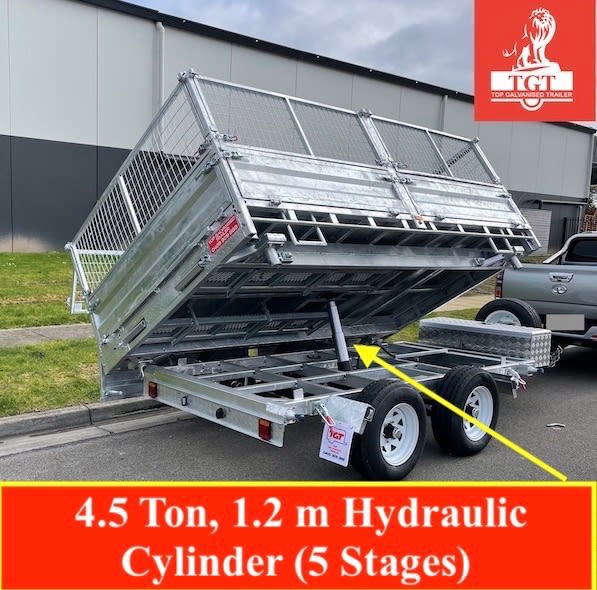 12x7 Hydraulic 3 Way Tipper Trailer Flat Top Tipper 3500kg ATM Ramps ...