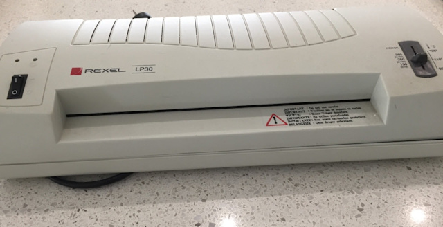 LEXEL Laminator LP30 with half used A4 and A3 pouches - Miscellaneous ...