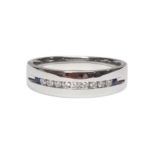 Vera Wang Love (Dia Sapp) 14ct White Gold Mens Ring *000900261521 | Men ...