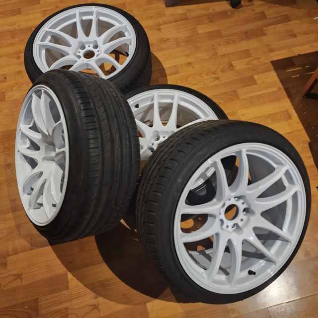 Work Emotion CR Kiwamis 4x wheels set 18x9.5 with tyres. | Wheels ...