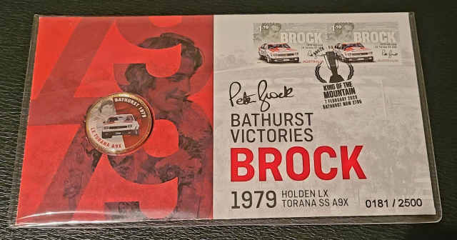 PETER BROCK PNC COIN AND STAMP SET GOLD PLATED COIN LOW MINTAGE PNC CO ...