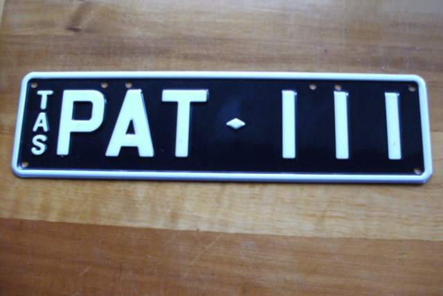 PAT TASPLATES PERSONAL REGO NUMBER PLATES - Miscellaneous Goods in ...