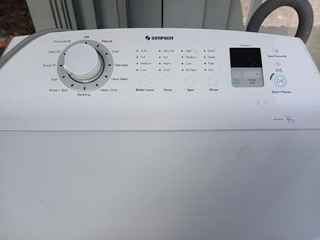 FREE .... SIMPSON 8KG WASHING MACHINE - Washing Machines & Dryers in ...