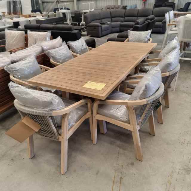 New Ashen 9 Piece Outdoor Dining Set - Outdoor Dining Furniture in ...
