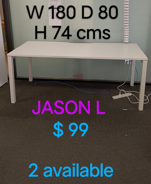 Jason L Desks 12 @ $ 99 each table workstation furniture work office ...