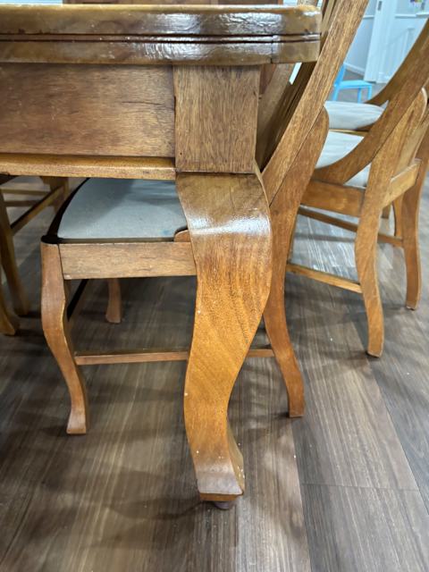 Antique Oak Solid Wooden Dining Table - Dining Tables in Louth Park NSW ...