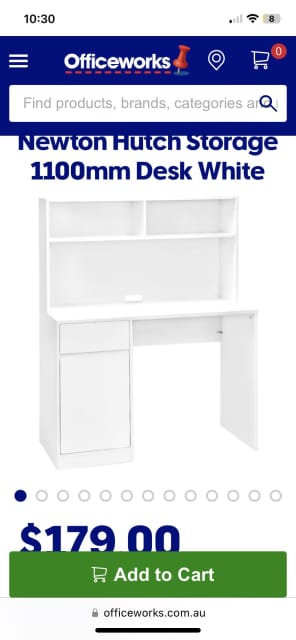 Study desk with storage | Desks | Gumtree Australia Ryde Area ...