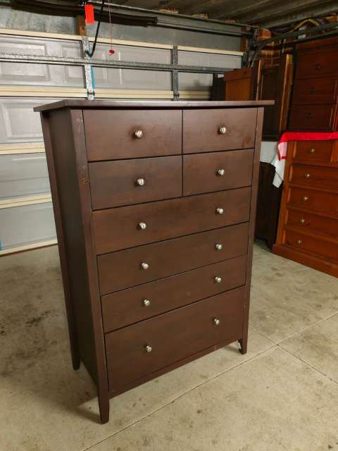 Extra-large solid 8 drawers tallboy metal runner can deliver - Dressers ...