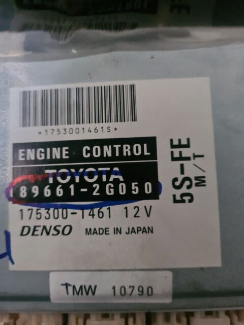ECU Toyota Celica ST202 5SFE MANUAL PART # 89661 - 2G050 | Engine ...