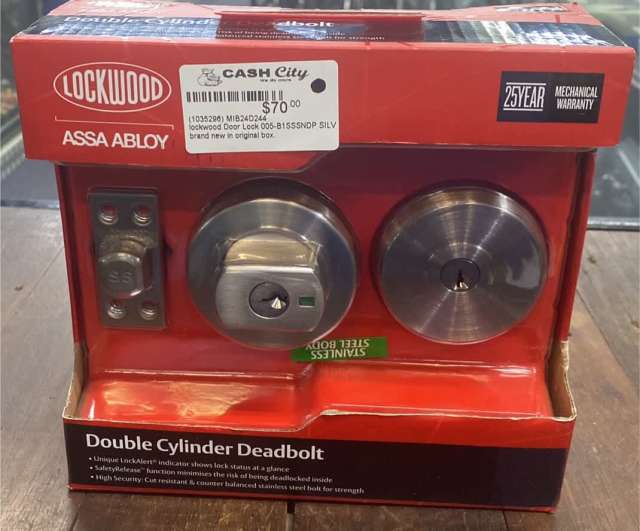 Lockwood Double Cylinder Deadbolt Door Lock 005-b1sssndp - Other Home ...