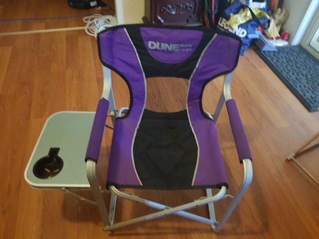 Dune 4WD Kid's Directors Chair with Side Table - PURPLE - Camping ...