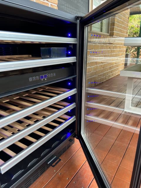 Dometic wine cellar for 46 bottles / 2 temp zones | Fridges & Freezers ...