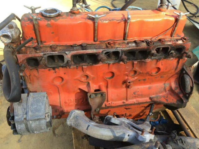 Holden 202 6 cyl Engine Worked Yellow Terra Cam | Auto Body parts ...