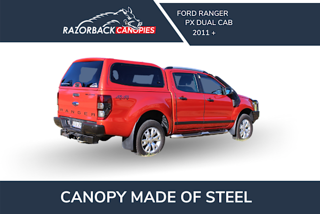 RAZORBACK STEEL UTE CANOPY - FORD RANGER PX DUAL CAB | Auto Body parts ...