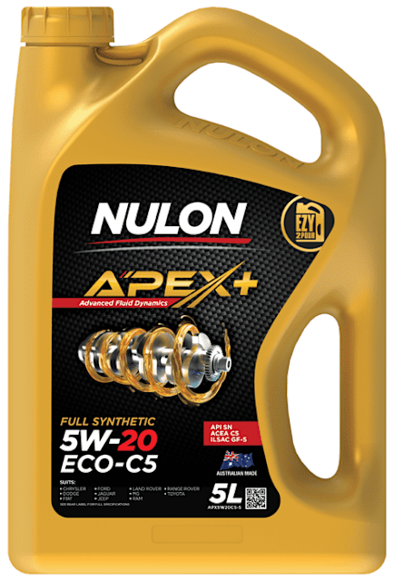 NULON APEX PLUS 5 LITRE FULL SYNTHETIC 5W-20 ECO-C5 ENGINE OIL | Oil ...