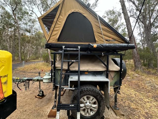 Off-road Camper Trailer - Ex Army No.5 w/Hard Top Tent | Camper ...