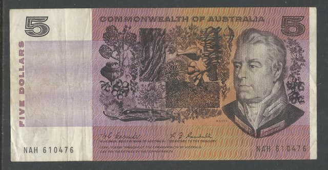 1967 Australia First Decimals $5 Banknote. | Collectables | Gumtree ...