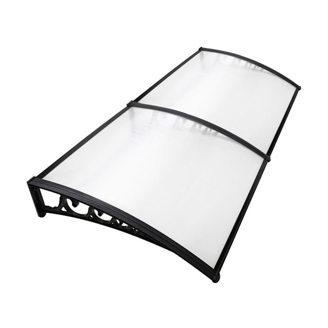 Window Awning Door Canopy 1mx2m Transparent - Parasols & Gazebos in ...