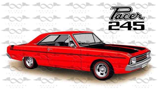 Valiant VG Pacer Coupe LARGE tribute flag/banner 3 FANTASTIC COLOURS ...