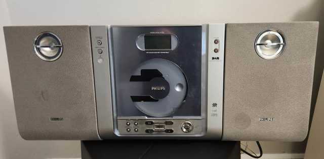 Philips Radio CD player MCB240/25 Stereo Audio Shelf System Cd-Rw Mp3 ...