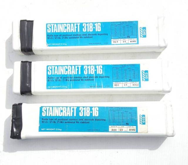 CIG SATINCRAFT 318-16 Stainless Welding Rods Electrode 2.5Kg $120 Each ...