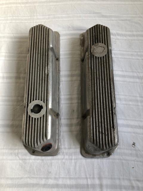 Old Holden v8 alloy finned rocker covers 308 253 Torana | Engine ...