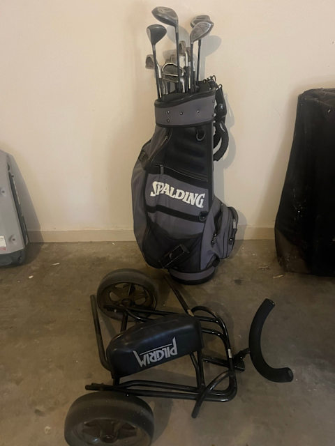Spalding golf club set with buggy - Golf in Brighton SA | Gumtree Australia