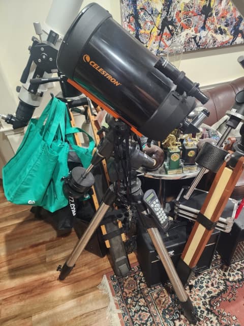 Celestron 8 inch Schmidt Cassegrain telescope on CG5 Computerised moun ...