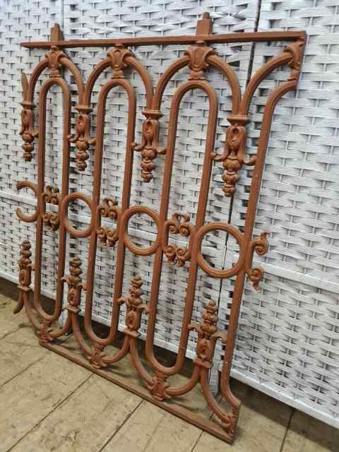 Vintage Ornate Cast Iron Fence Panel 65cmx 77cm Heritage Antique Style ...