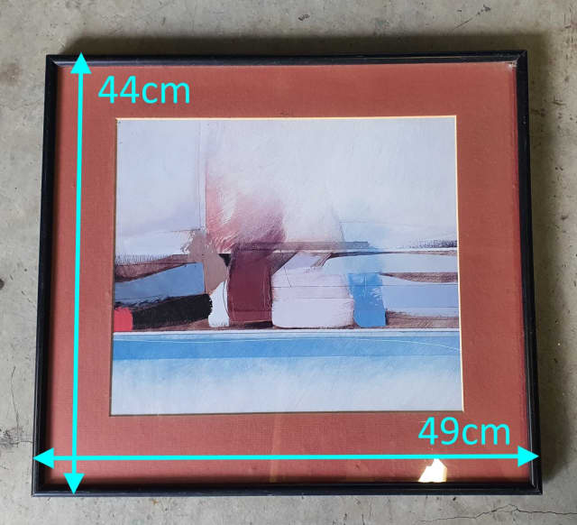 Colour block painting, framed, Carlton pickup | Art | Gumtree Australia ...