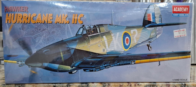 Academy Hawker Hurricane Mk.IIC Model Kit 2129 WW2 RAF Fighter, NEW ...