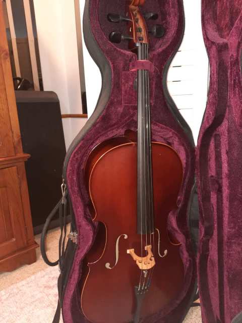 Second hand 3/4 size cello with rock hard case - Other Musical ...