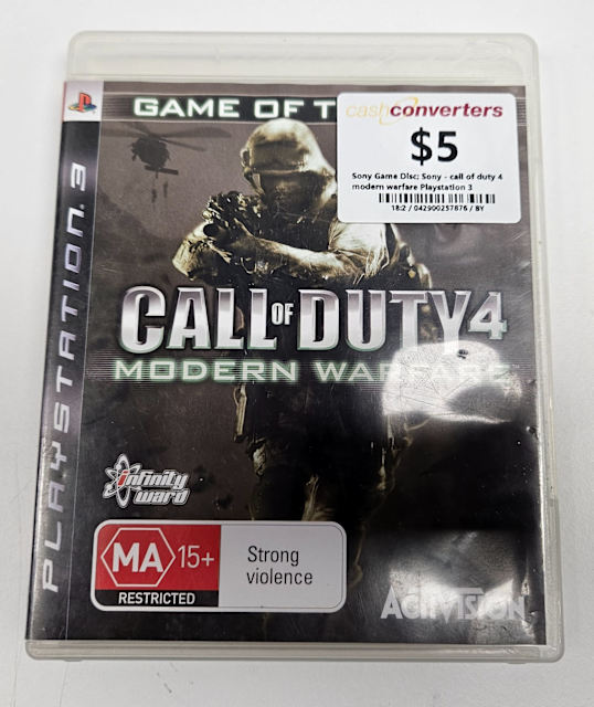 Sony PS3 Call Of Duty 4 Game Disc - 257876 - Playstation in Kilkenny SA ...